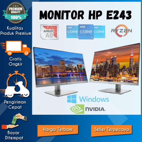Jual LED Monitor IPS HP E273 E243i E243 Frameless Second Like ...