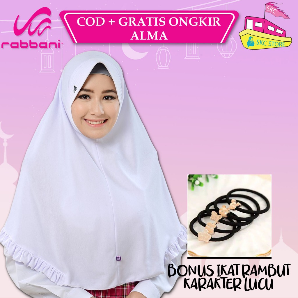 Jual Rabbani Alma Kerudung Instan Sekolah / Hijab Instan | Shopee Indonesia