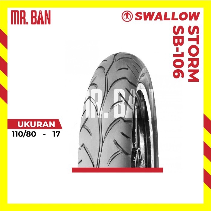 Jual Ban Motor Swallow Tubeless 100/80-17 SB-106 Storm TL | Shopee Indonesia