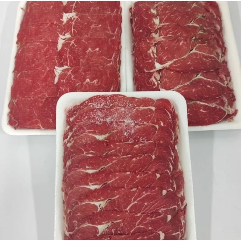 Jual Beef Sirloin Slice Australian 500gr/ Daging sapi sirloin slice 500 ...