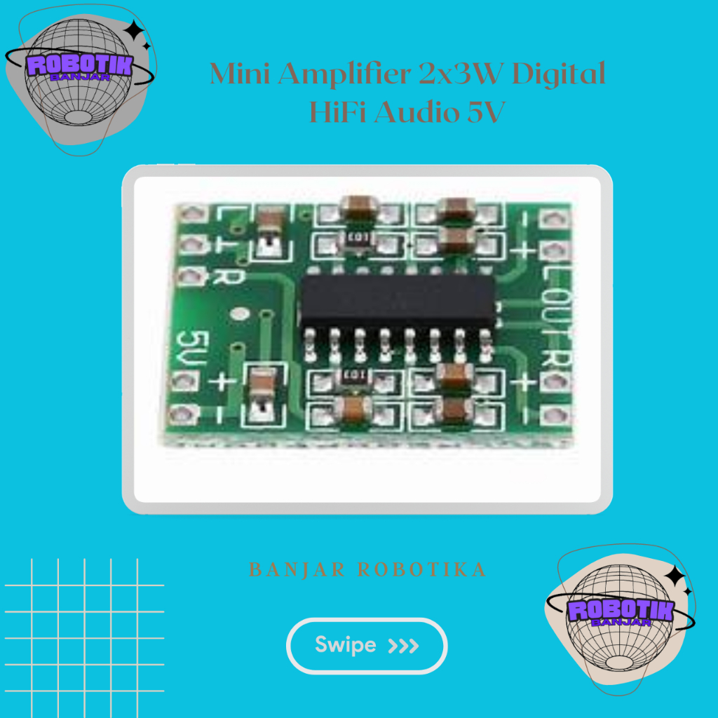 Jual PAM 8403 PAM8403 Mini Amplifier 2x3W Digital HiFi Audio 5V Stereo ...