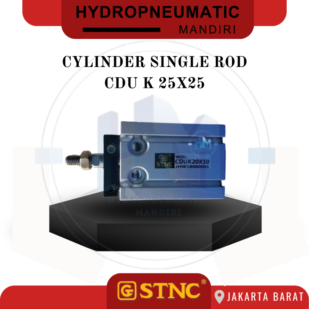 Jual STNC CYLINDER SINGLE ROD CDU K 20X25 ( NON ROTATING ) | Shopee ...