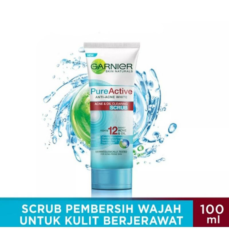 Jual GARNIER PureActive SCRUB 100ml | Shopee Indonesia