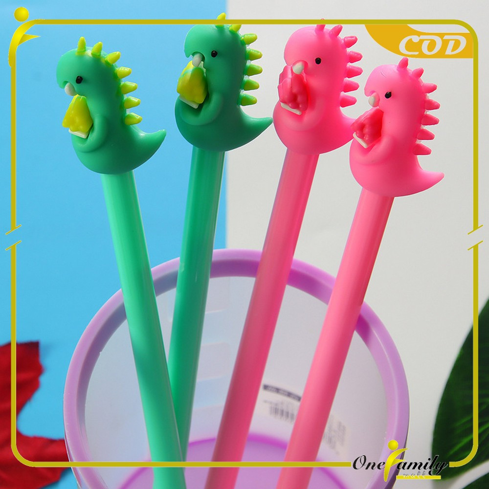 Jual ONE-A33 Pulpen Karakter Dinosaur / Pulpen Gel Dinosaurus Pena Pen ...