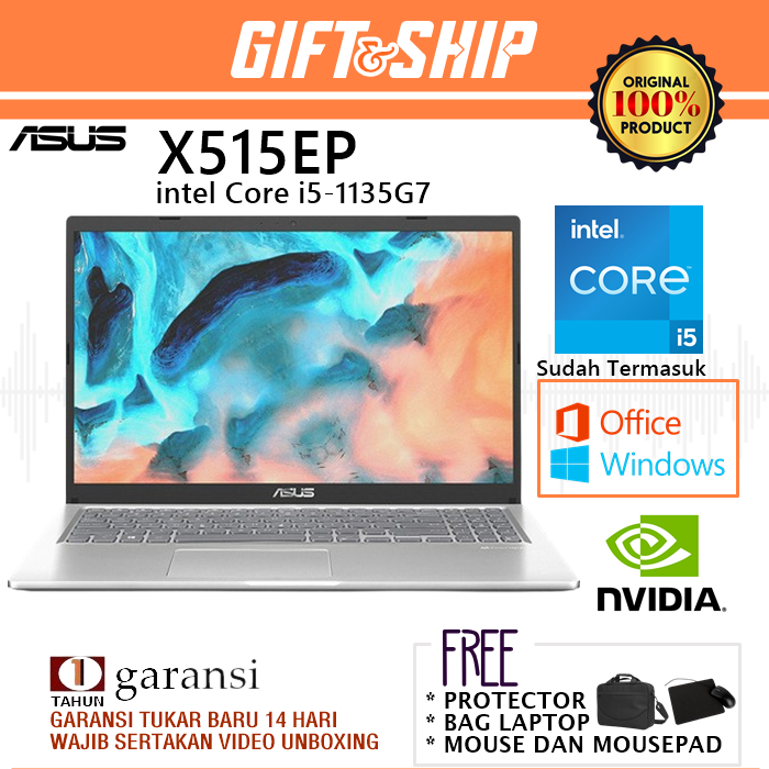 Jual ASUS X515EP | Core i5-1135G7 | RAM 16GB | SSD 512GB | 14" FHD ...
