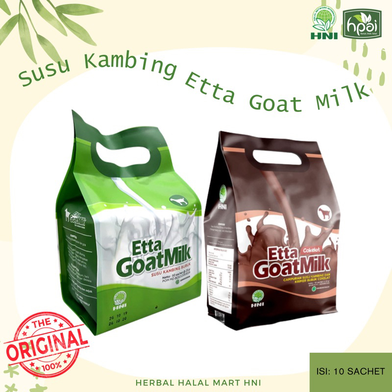 Jual Susu Kambing Etta Goat Milk EGM HNI HPAI - Isi 10 Sachet - Susu ...