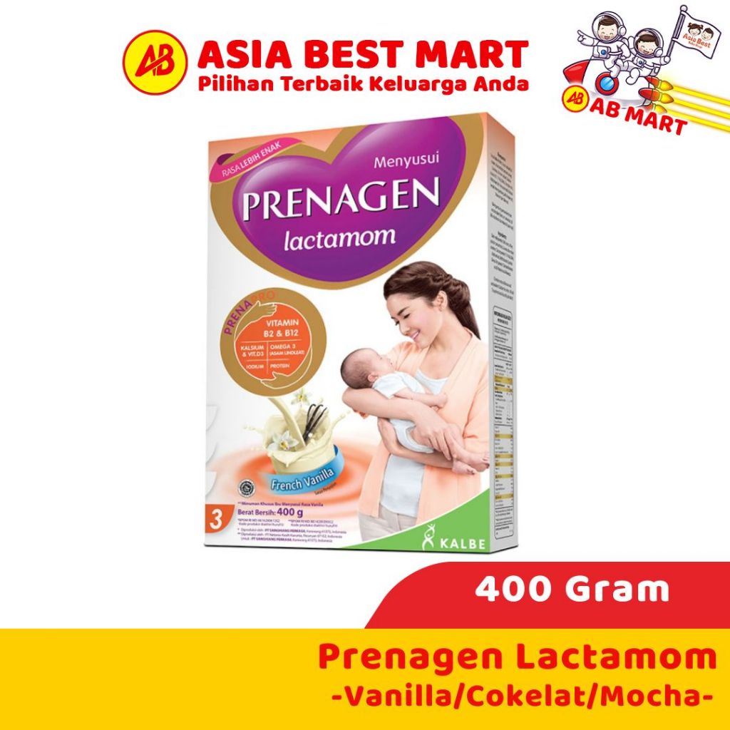 Jual Prenagen Lactamom 400gr Vanila Coklat Mocha Susu Ibu Menyusui ...
