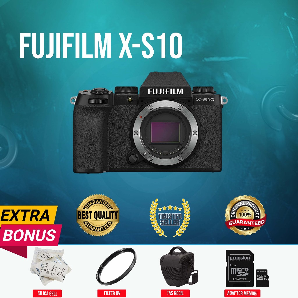 Jual [GUBUK KAMERA] MIRRORLESS FUJIFILM FUJI X-S10 XS10 BODY ONLY ...