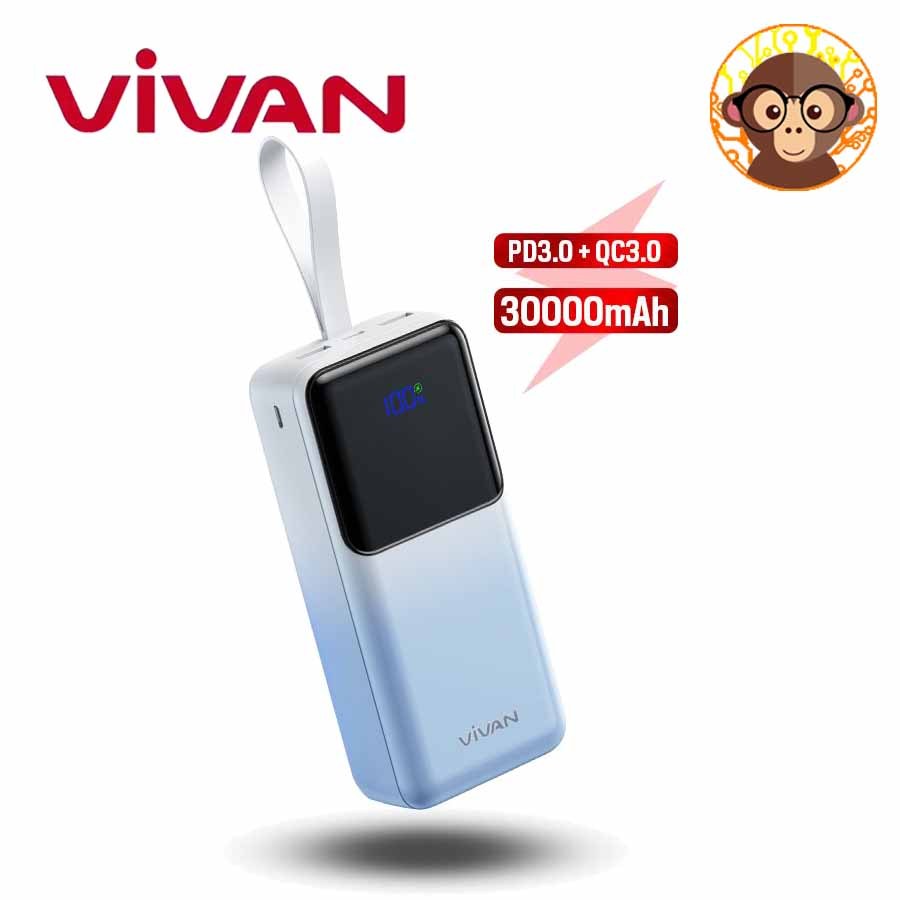 Jual Powerbank Vivan VPB-D30 LED Display 22.5W 3A 2 Input & 3 Output ...