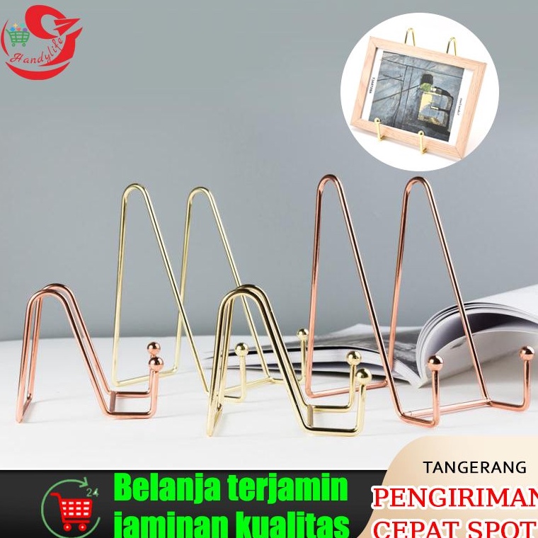Jual Stand Display Buku Besi Rak Penyimpanan Mangkok Foto Piring Pigura ...