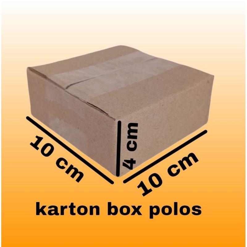 Jual kardu polos UK 10x10x4 kardus packing kardu kecil | Shopee Indonesia
