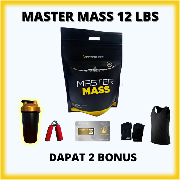 Jual Vectorlabs Master Mass 12 lbs 5400 gram Susu Whey Protein Gainer DAYLINESTORE | Shopee ...
