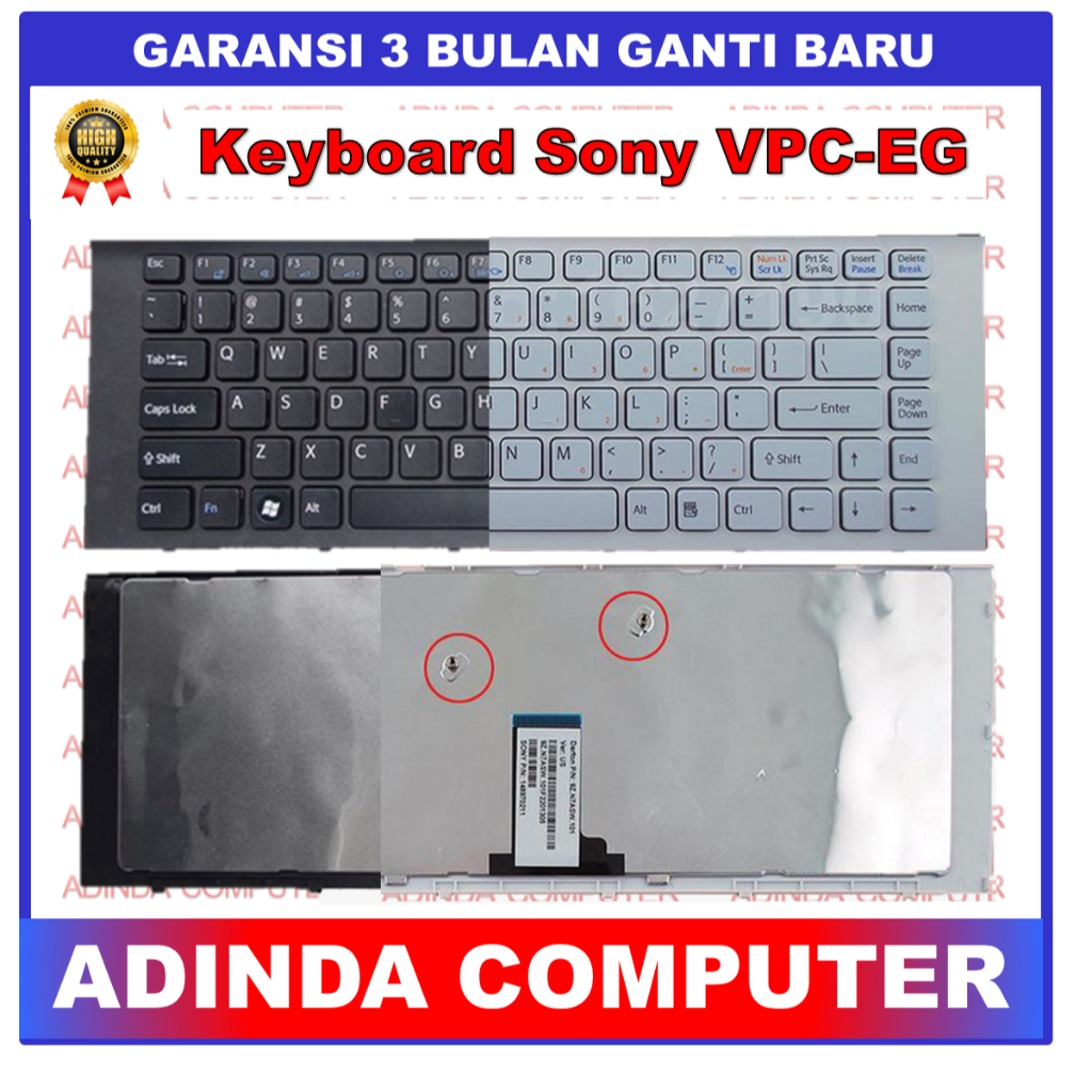 Jual Keyboard Sony Vaio VPCEG VPC-EG VPC EG Putih White | Shopee Indonesia