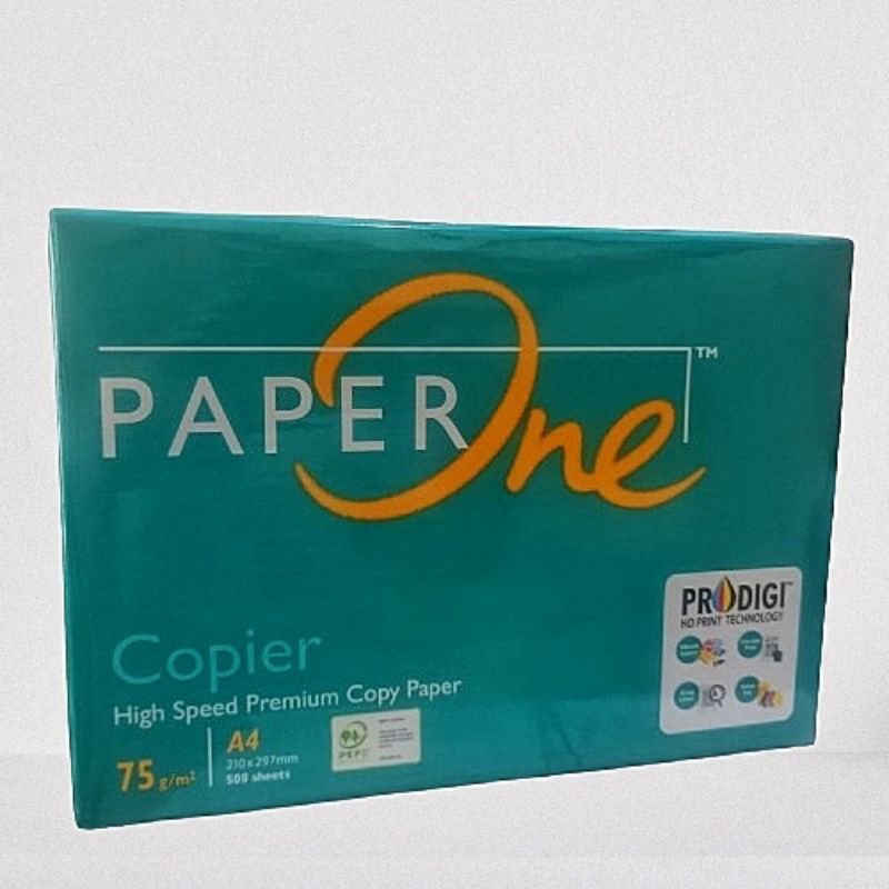 Jual PAPER ONE Kertas A4 75gram -Kertas FotoCopy Print HVS A4 75gram(Harga 1 Rim) | Shopee Indonesia