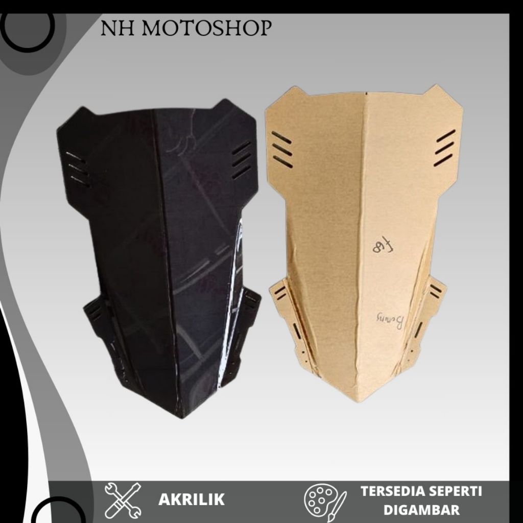 Jual VISOR WINDSHIELD CUSTOM 60 CM VIXION NVL VERZA CB150 LED BYSON ...