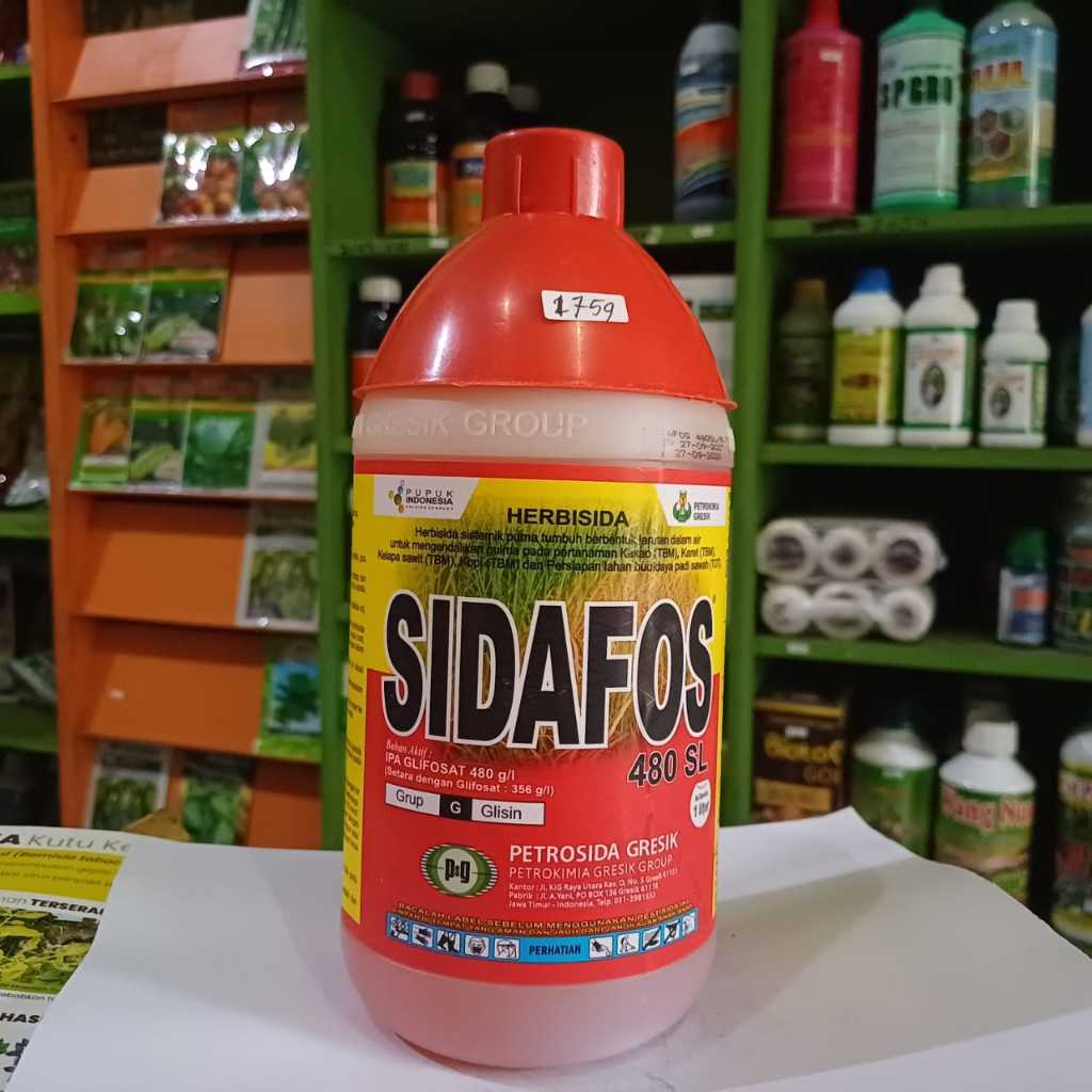 Jual Herbisida Sidafos 480 SL Petrokimia Gresik 1 Liter | Shopee Indonesia