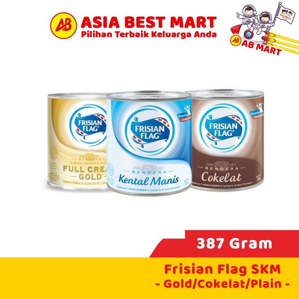 Jual Frisian Flag Bendera Skm Plain Coklat Gold 387gr Kaleng Susu ...