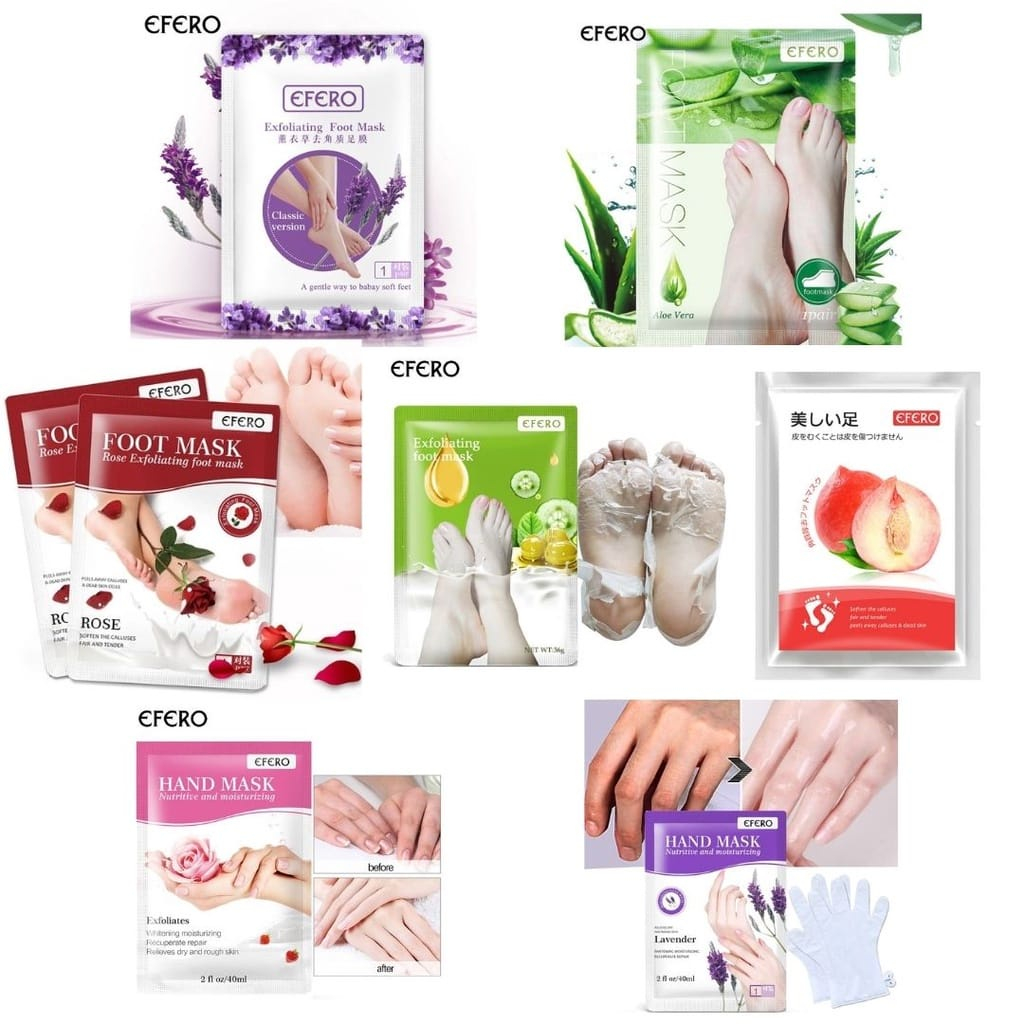 Jual ORIGINAL FOOT MASK MASKER KAKI EFERO/SADOER EXFOLIATING FOOT MASK ...