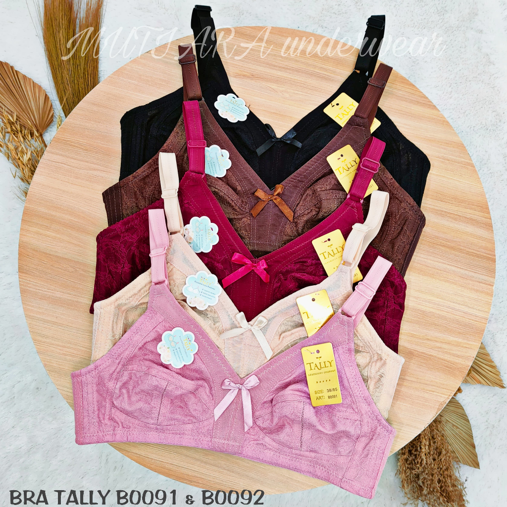 Jual Bra Brokat Tanpa Kawat TALLY B0091 & B0092 Size 36-46 Cup B-C / BH Tanpa Kawat Tanpa Busa ...