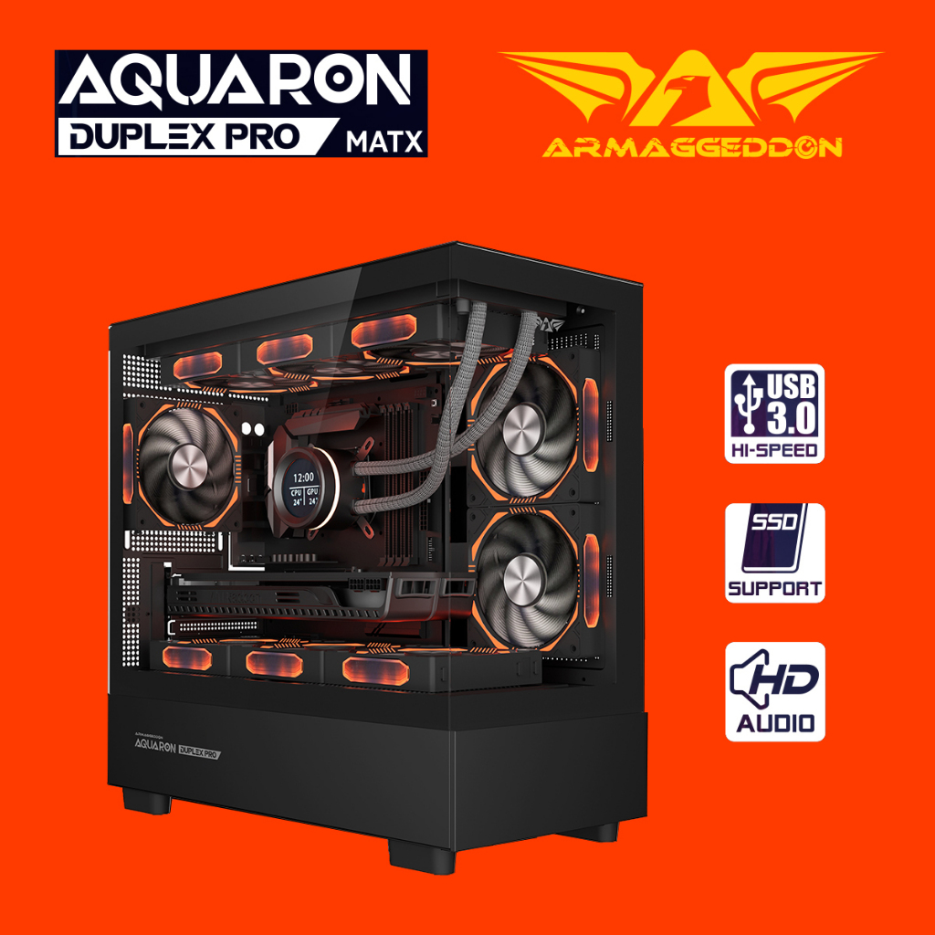 Jual Casing PC Gaming Armaggeddon Aquaron Duplex Pro | Shopee Indonesia