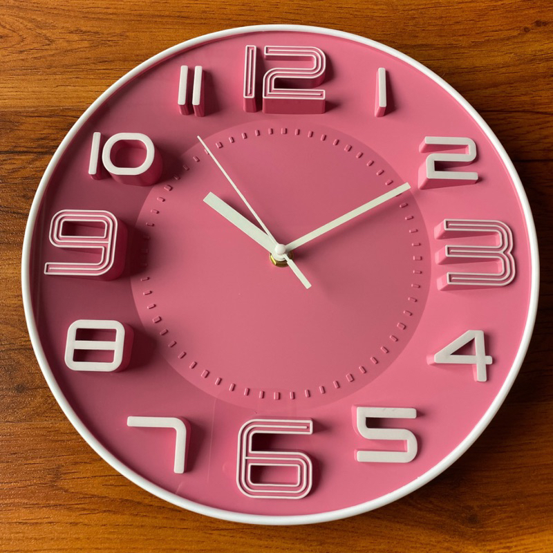 Jual Jam Dinding Bulat Angka Timbul 9688 Elegan/Jam Dinding Minimalis ...