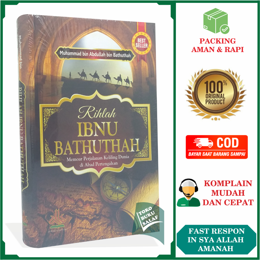 Jual Rihlah Ibnu Bathuthah Karya Muhammad Bin Abdullah Bin Bathuthoh ...