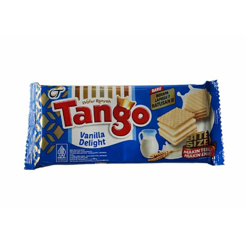 Jual Tango wafer vanilla milk 35g | Shopee Indonesia