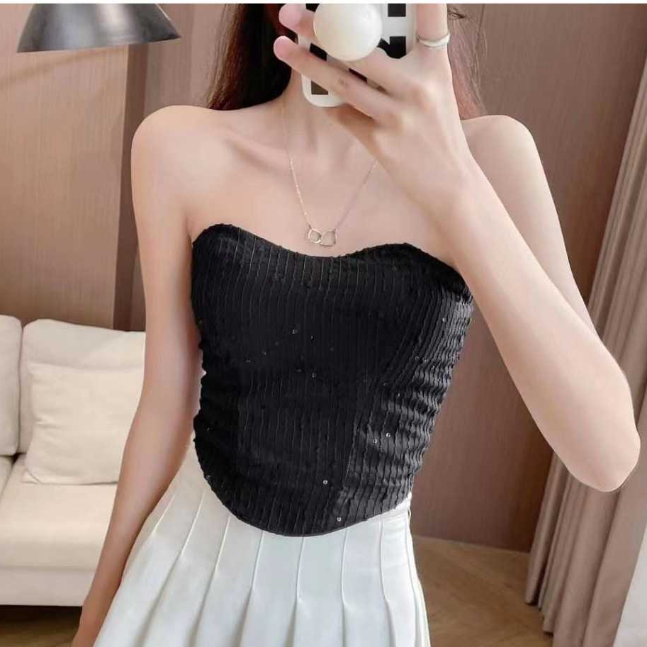 Jual Comfit Und454 Kemben Kamisol Payet Manik Elegant Bagian Belakang ...