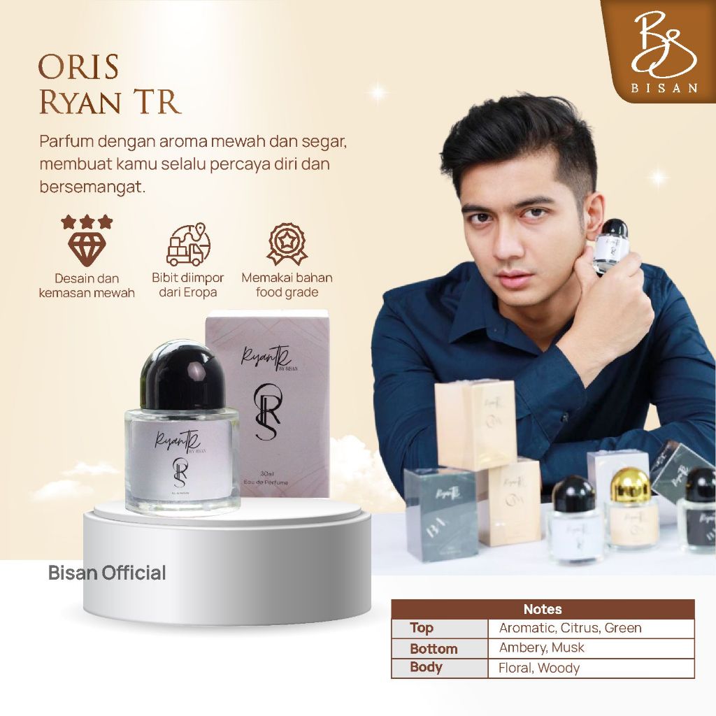 Jual Parfum Ryan Tr Original Eu De Parfume by Bisan Official Spray ...