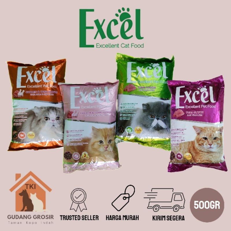 Jual Excel 500gr Makanan Kucing Cat Food Dry | Shopee Indonesia