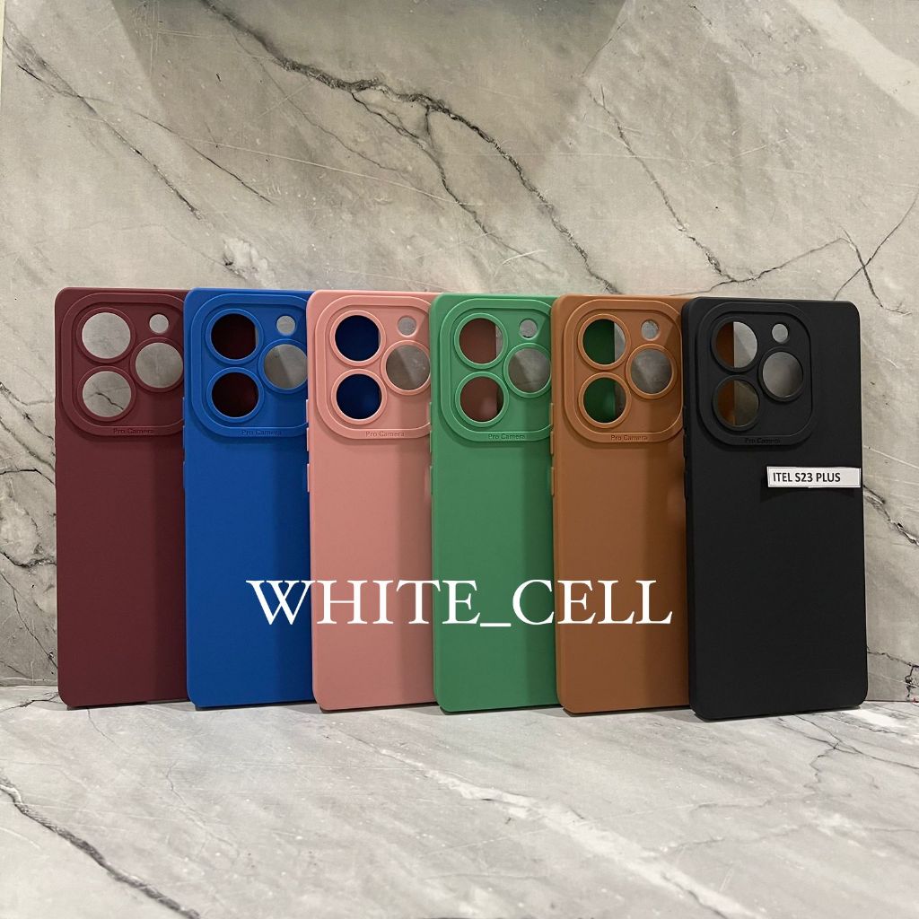Jual Pro Camera SoftCase Full Cover Matte Edge Case Itel Vision A60s A70 S23 S23 Plus P40 P55 5G ...