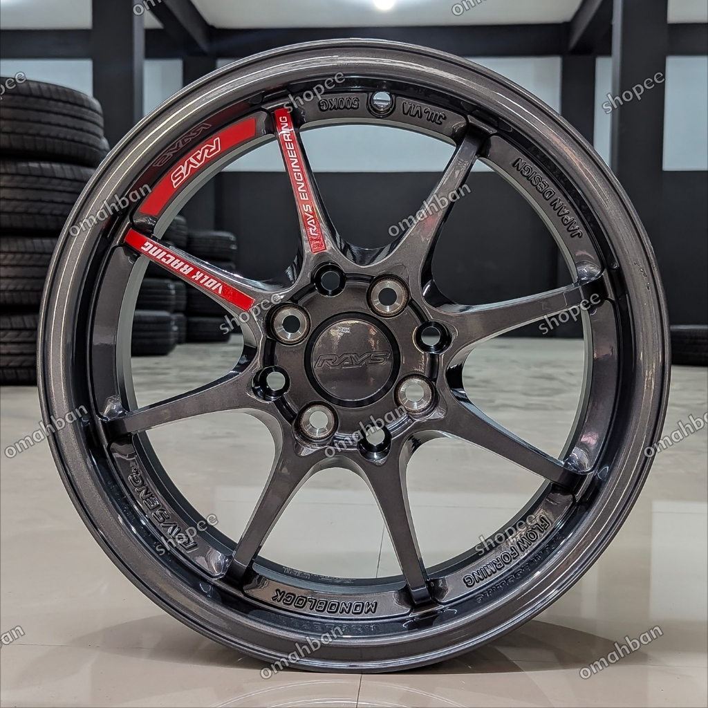 Jual Velg Mobil Volk Rays CE28 R15, PCD 4x100 / 4x114. Glossy Gunmetal | Shopee Indonesia