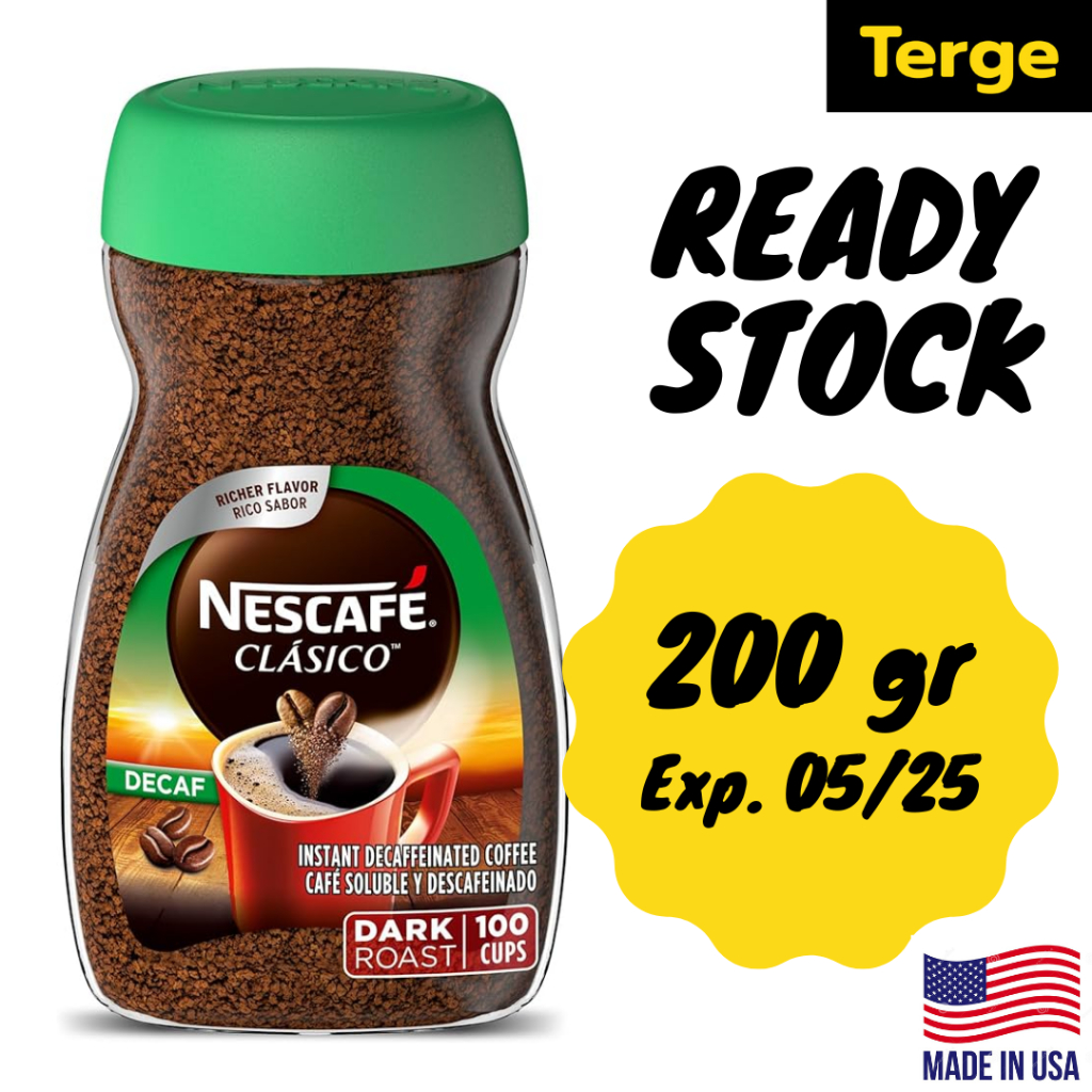 Jual Nescafe Clasico Instant Coffee Dark Roast Kopi Instan 200 g ...