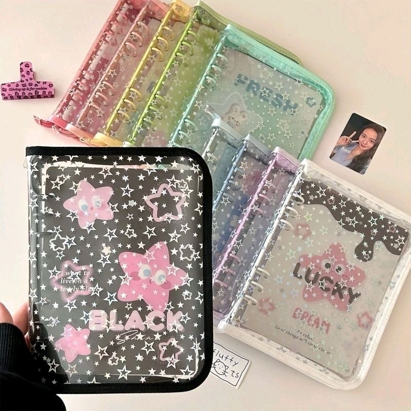 Jual A5 Binder Cover Star Bintang Glitter Photocard Deluxe Resleting ...