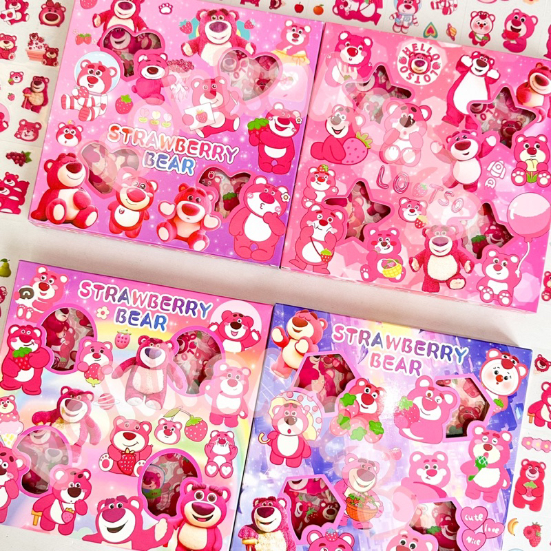 Jual ( KKM ) Sticker LOTSO NEWZY Karakter Beruang Strawberry Aesthetic ...
