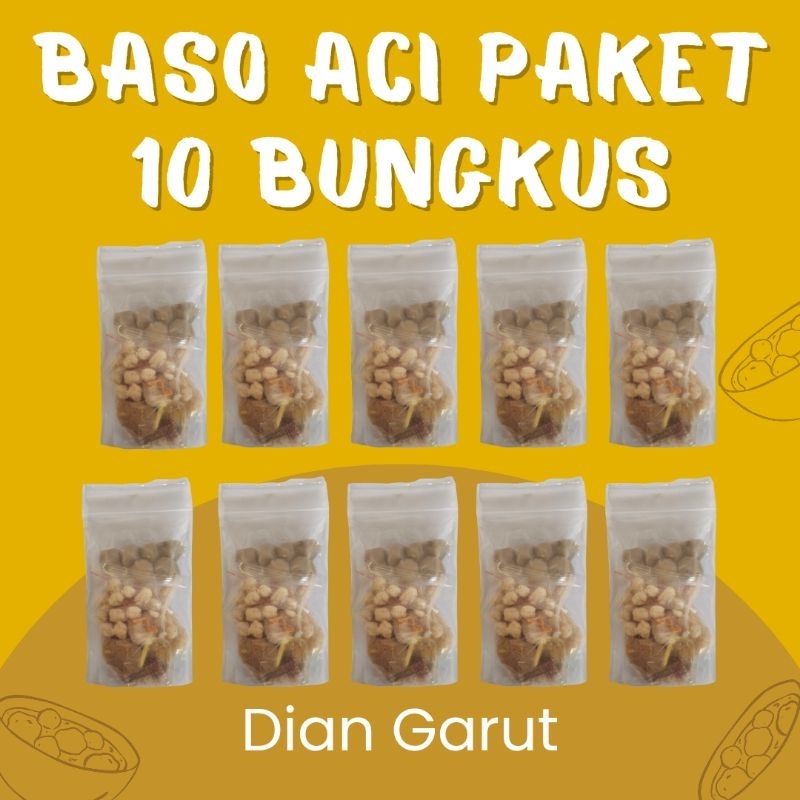 Jual Baso Aci Paket 10 Bungkus Banyak Varian Isi dan Sambal | Shopee ...