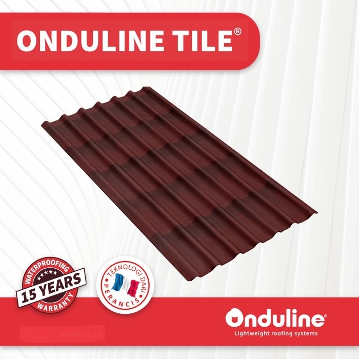 Jual ATAP SIRAP BITUMEN ONDULINE TILE ATAP ASPAL RINGAN 200X97cm ...