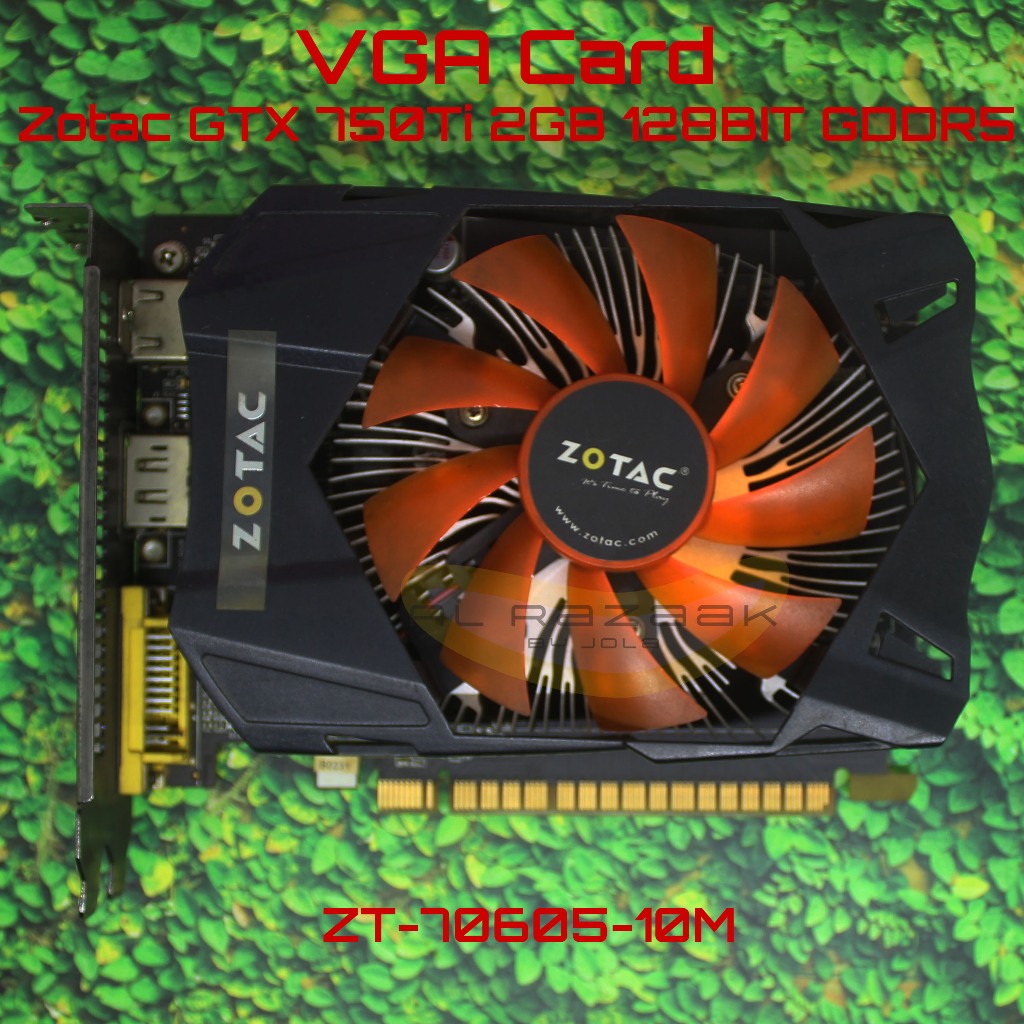 Jual Second VGA Card Zotac GTX 750Ti 2GB 128 BIT GDDR5 | Shopee Indonesia