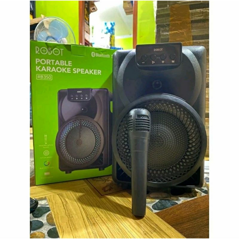 Jual Speaker Portable Bluetooth Robot Rb350 Plus Microphone Mic Shopee Indonesia