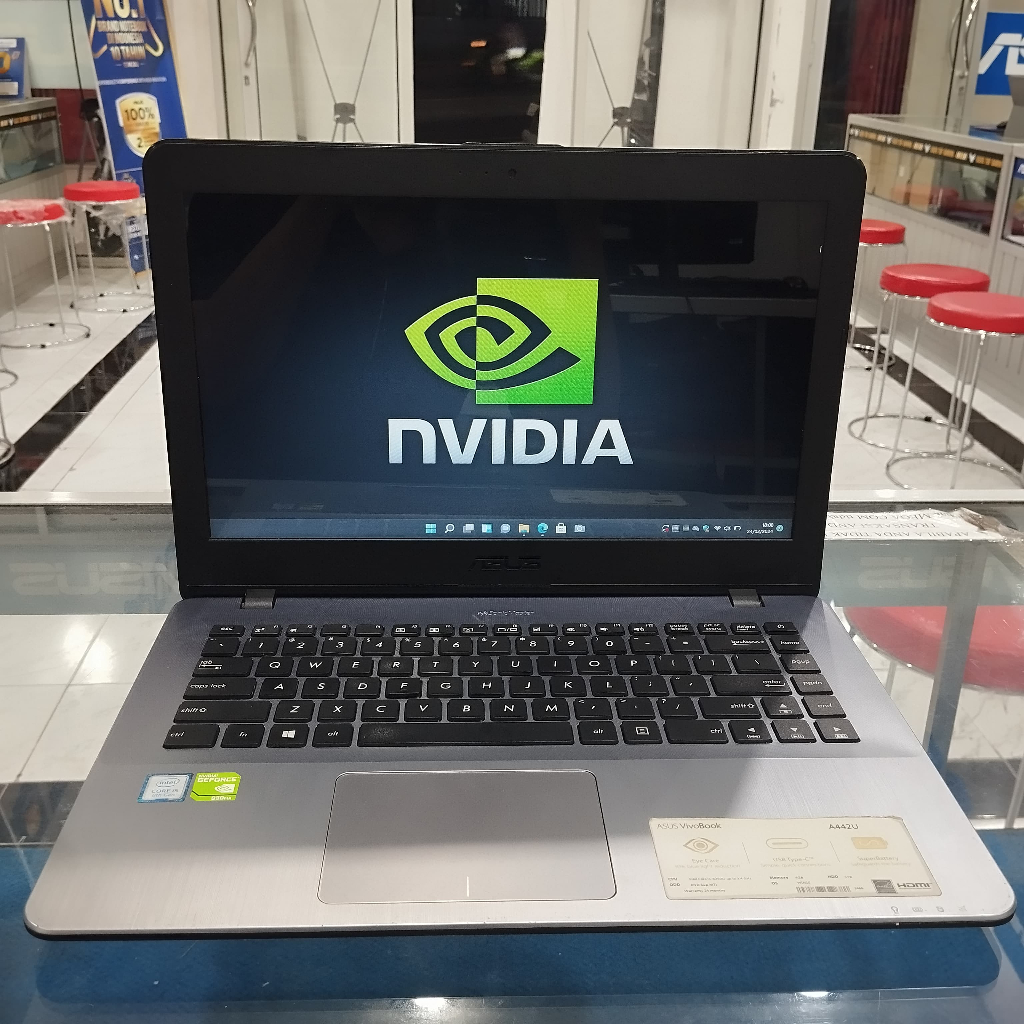 Jual Laptop Desain Gaming Asus Vivobook A442U Core i5 gen 8 RAM 4GB HDD ...