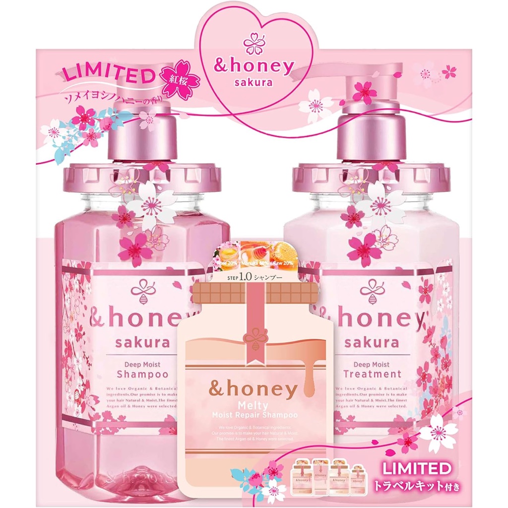 Jual &Honey Shampoo Deep Moist Melty Pixie Creamy Silky Control Repair Sakura ex Damage Japan ...