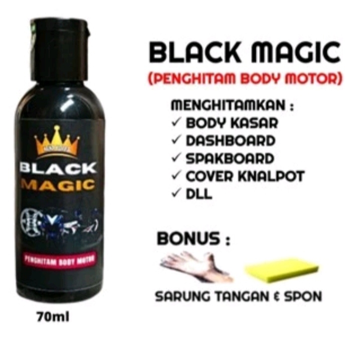 Jual Black magic 1 sett penghitam body motor pengkilap body semir ban ...