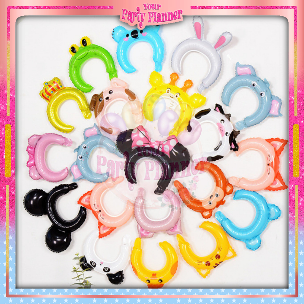 Jual Balon Foil Bando Karakter Hewan Kartun Lucu Unik Untuk Anak ...