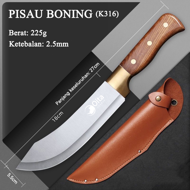 Jual Pisau Daging Super Tajam Boning Knife Japanese Potong Pemotong ...