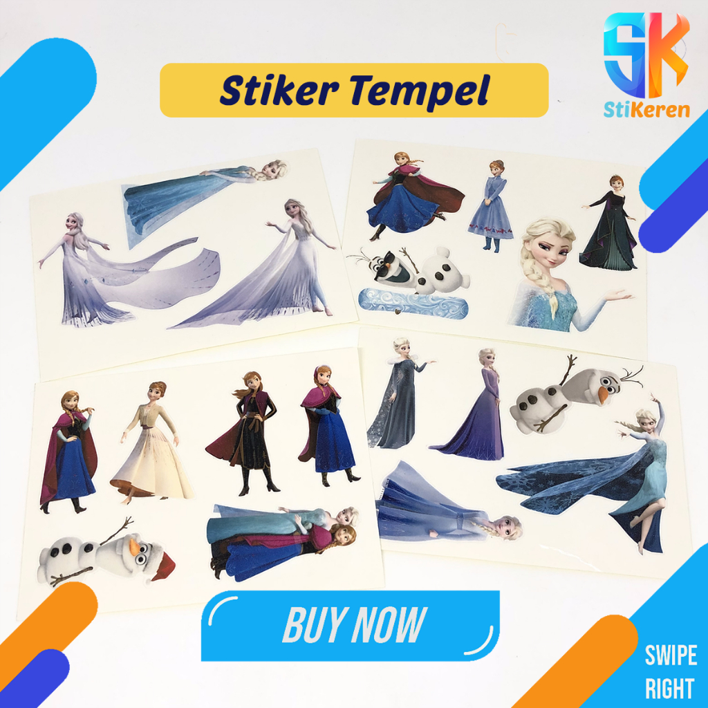 Jual Stiker Frozen Premium untuk Laptop HP Kulkas Tumblr Fashion Cute ...