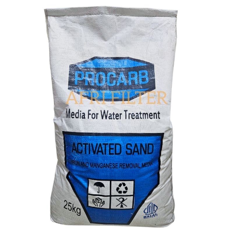 Jual Pasir Aktif Procarb Media Filter Air / Activated Sand (Isi 25 kg ...