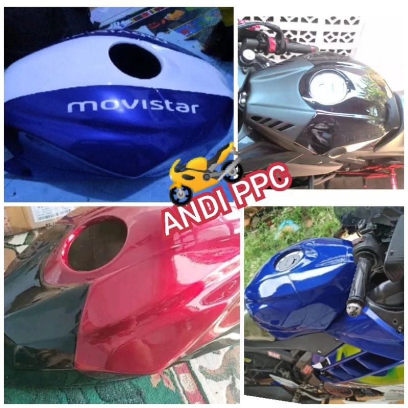 Jual Cover tangki Yamaha R15 v2 custom model R6 | Shopee Indonesia