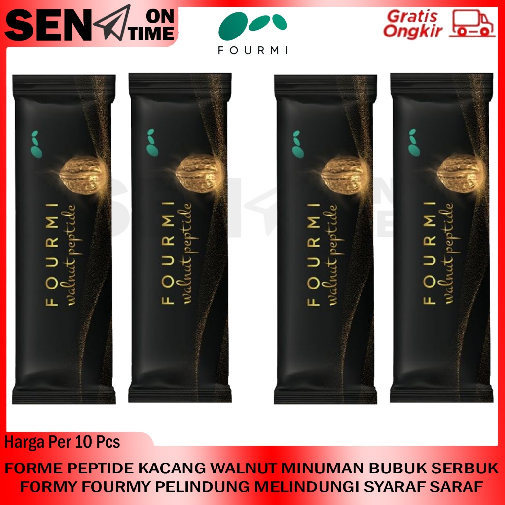 Jual FORMY FOURMY FORME PEPTIDE KACANG WALNUT MINUMAN BUBUK SERBUK ...