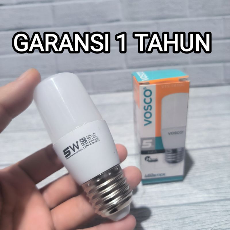Jual VOSCO LAMPU LED STICK 5W 5 WATT CAHAYA PUTIH SNI GARANSI 1 TAHUN | Shopee Indonesia