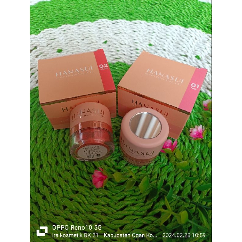 Jual Hanasui pink perfect check blush | Shopee Indonesia